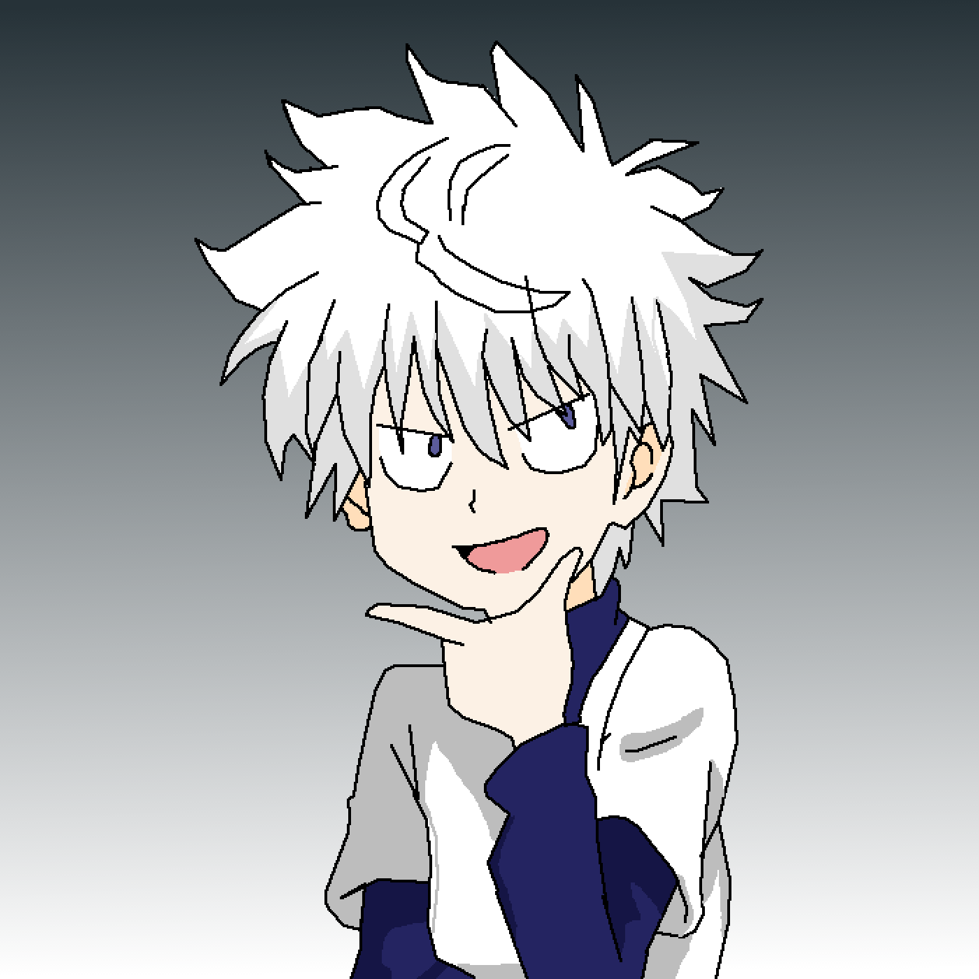 Pixilart - killua by Deerbin