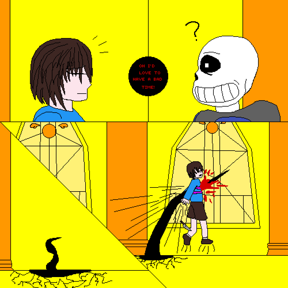 Pixilart - Legion Kills Sans Mini-Comic Page 2 by bloodtale