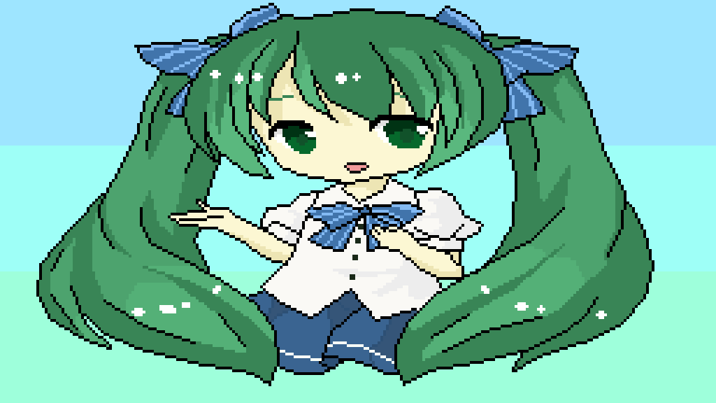 Pixilart - Miku Hatsune by SakuraMiku