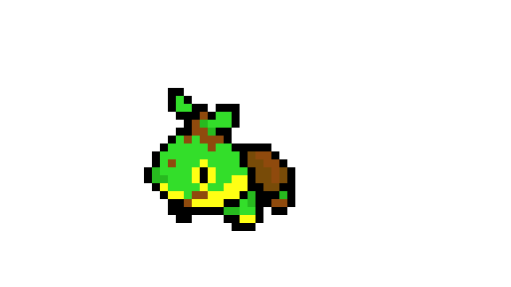 Editing 16-Bit Turtwig - Free online pixel art drawing tool - Pixilart