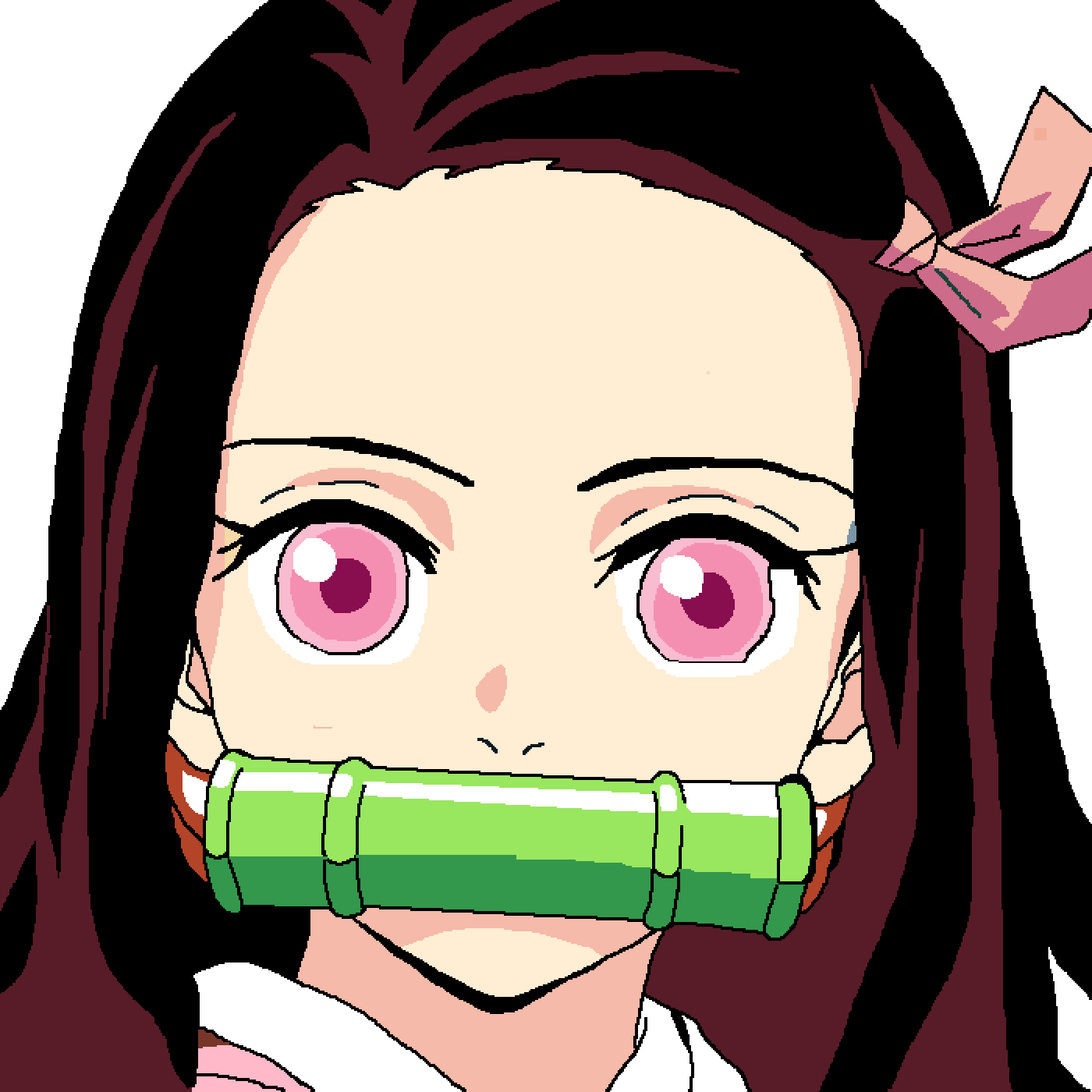 Pixilart - Nezuko base not my base by DepressedAFEmo