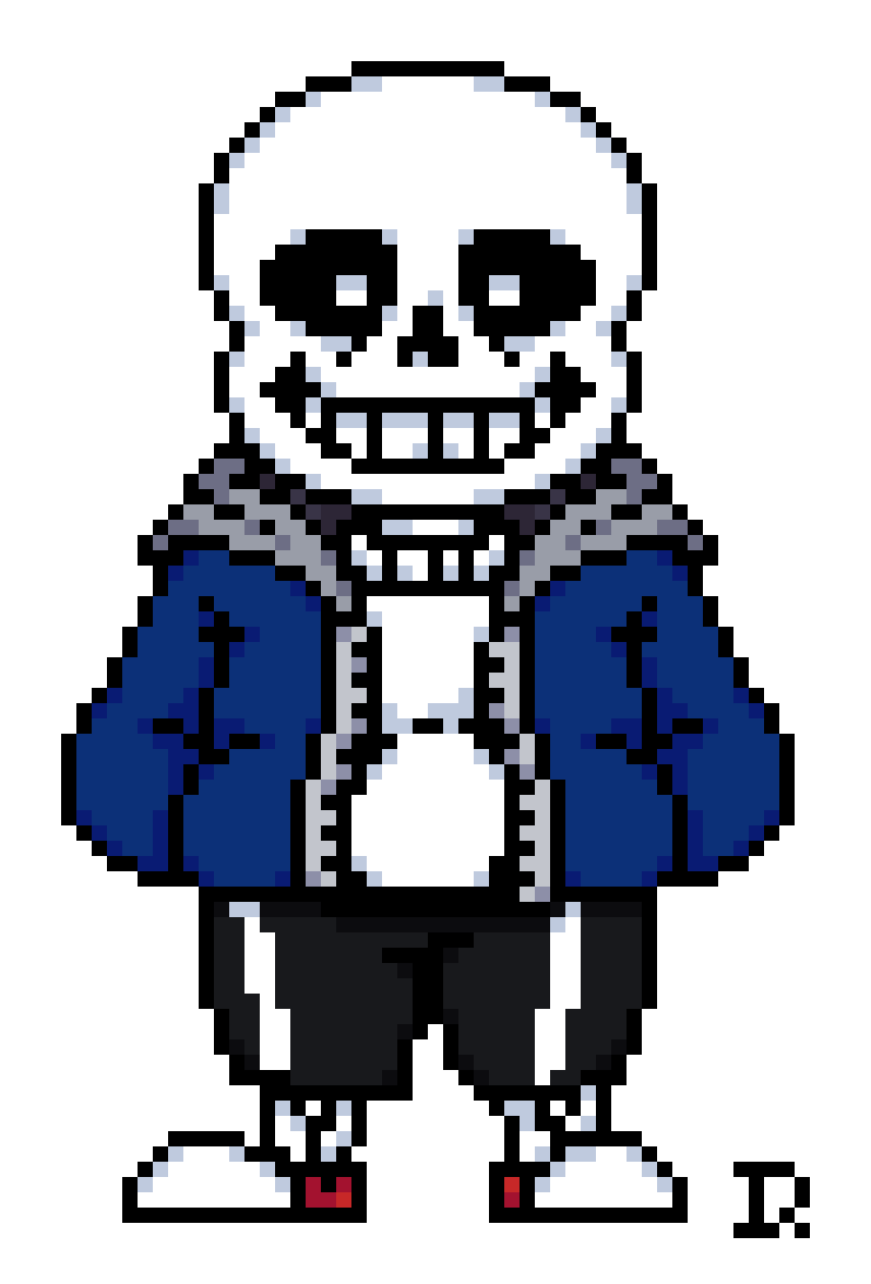 Pixilart - Sans - Undertale (Colour) by Isas-Studio