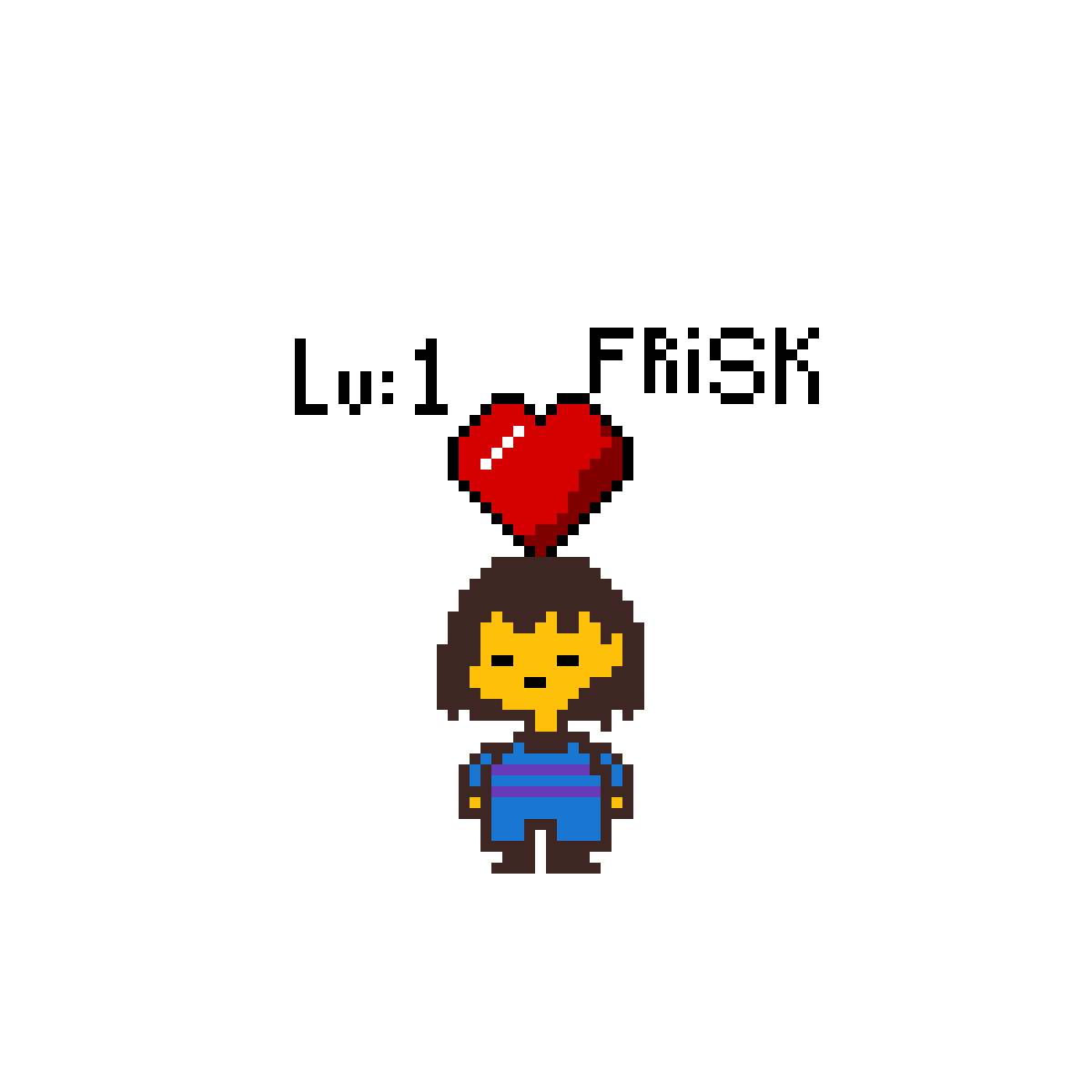 Pixilart - Frisk lv: 1 by DeathIsAPriv