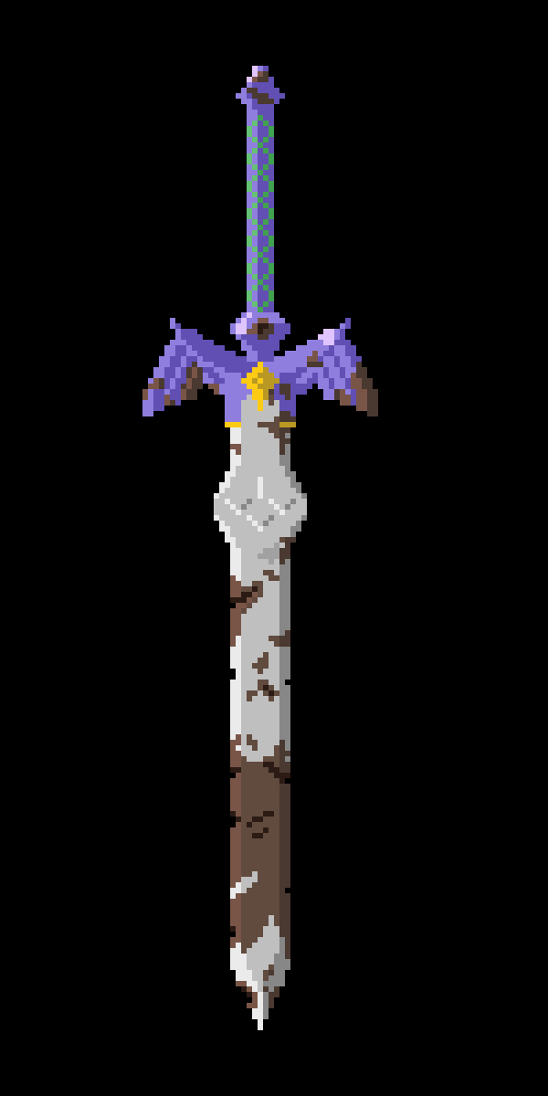 Minecraft Master Sword Pixel Art ArtStation Sword
