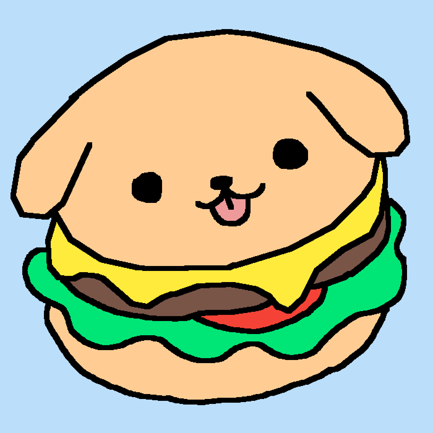 Pixilart - dog burger by myhuskySnow1128