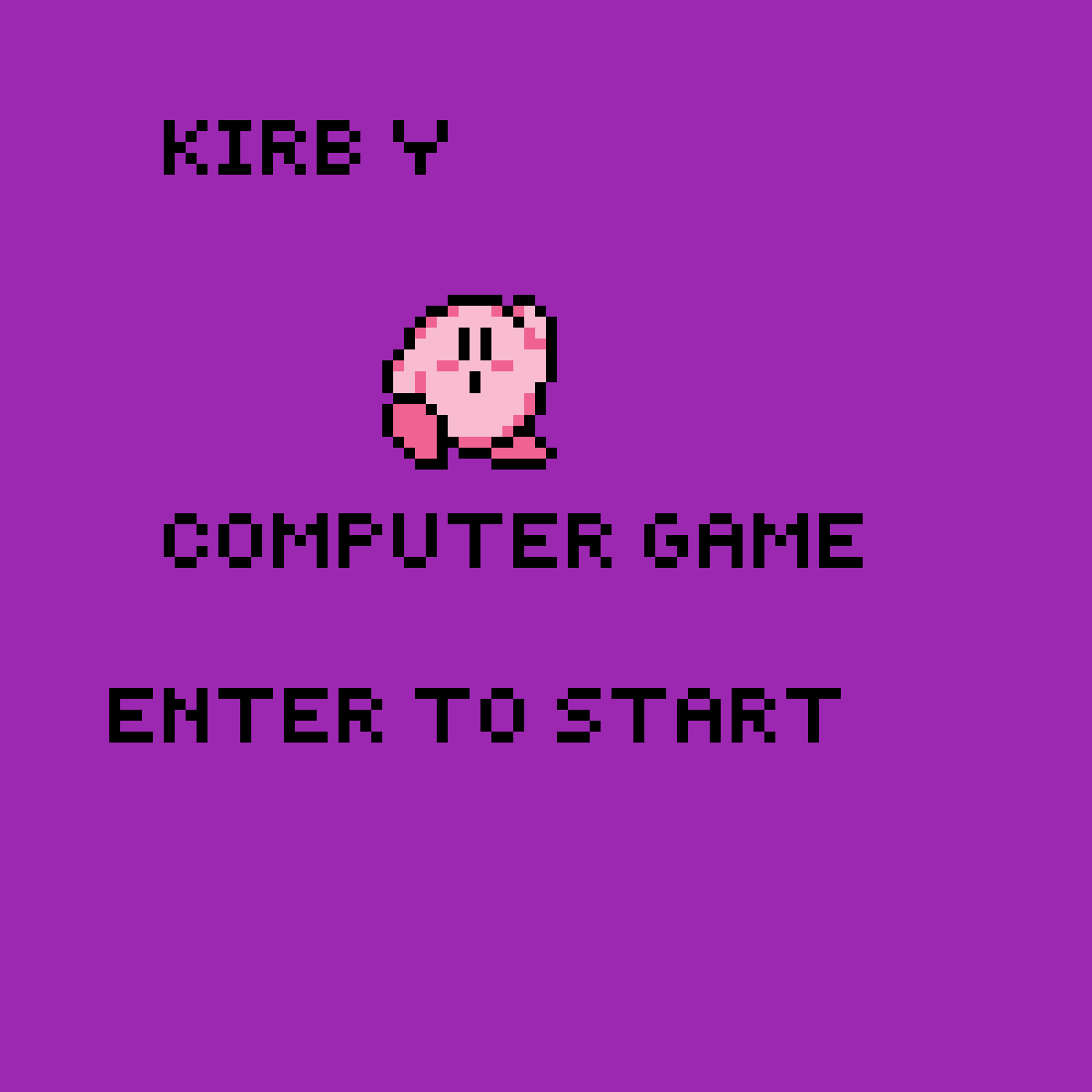 Pixilart - KIrby compuer game by camkachu