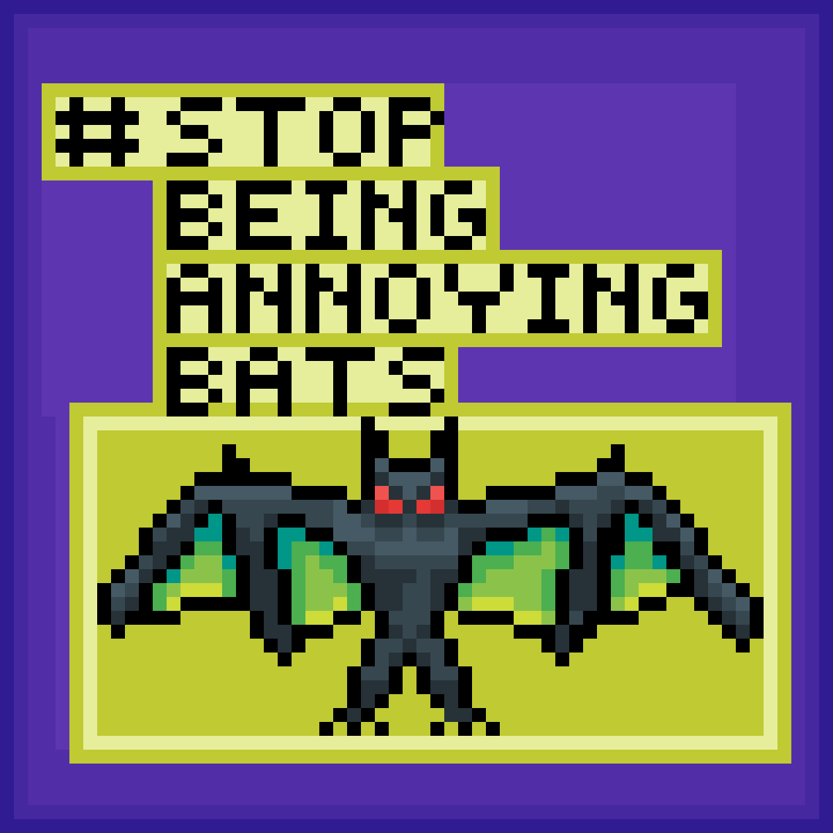 Pixilart - Bats are Annoying in video Games by ItzBash