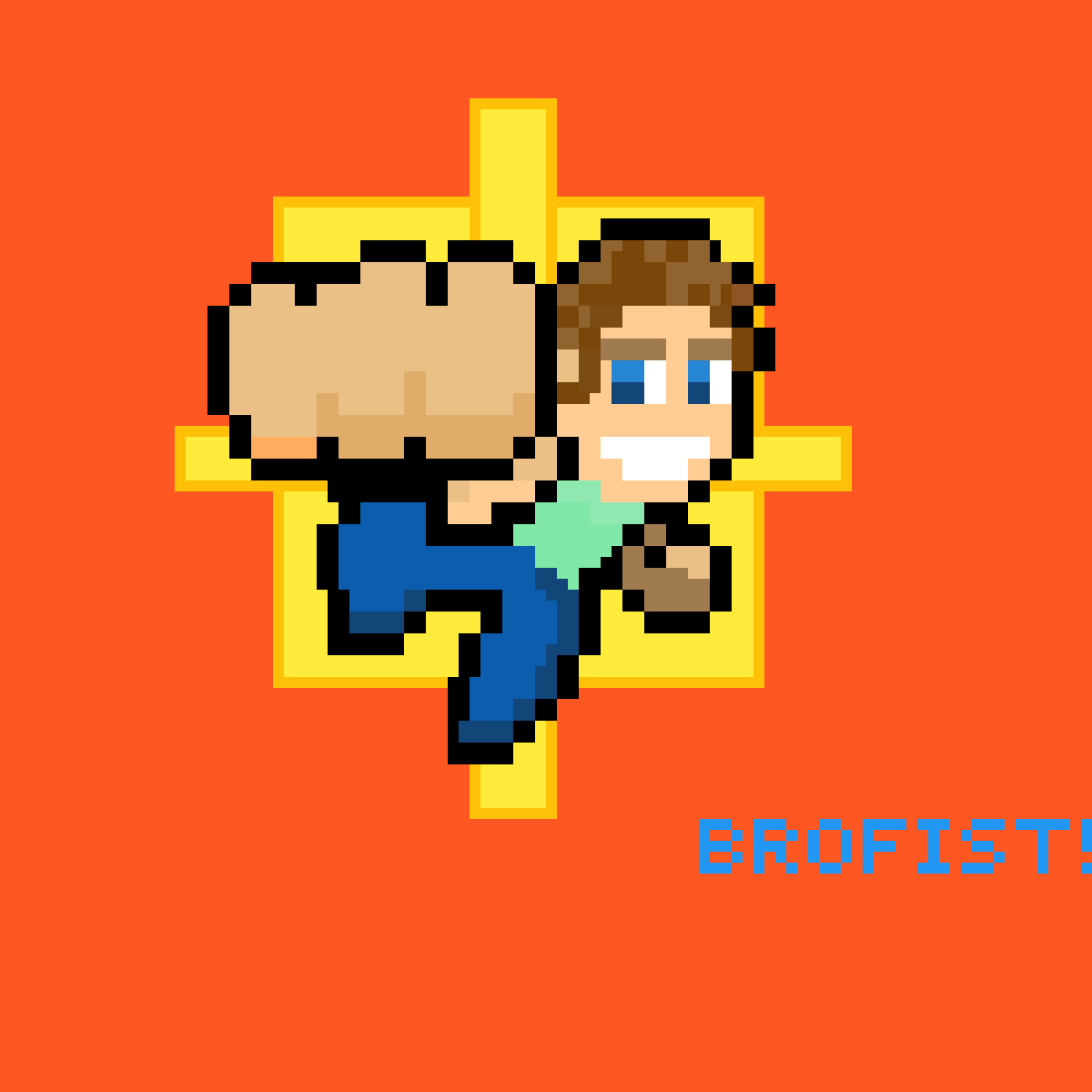 Pixilart - Brofist by Cinnamon32