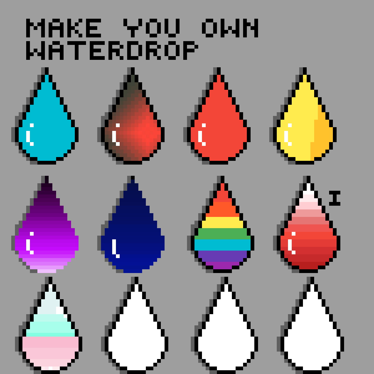 Editing Water Droplet Collab - Free online pixel art drawing tool ...