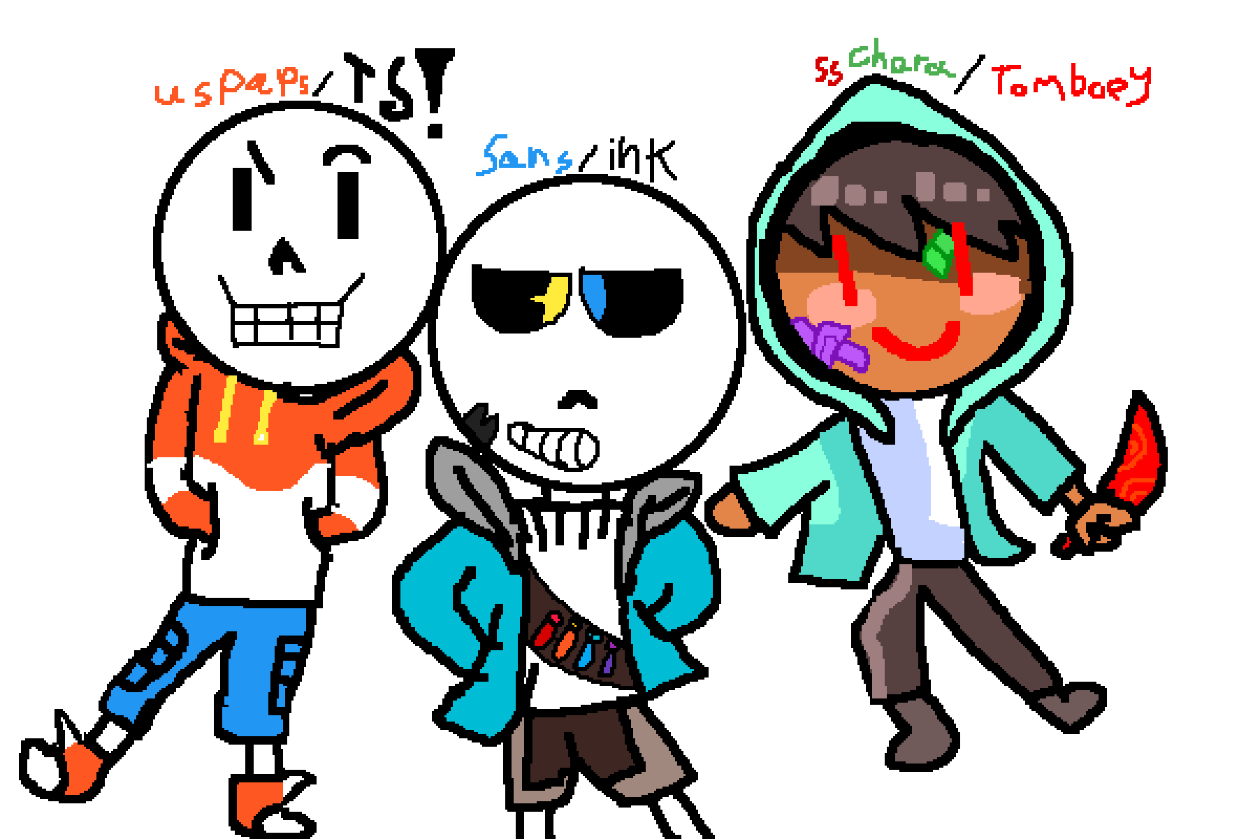 Pixilart - TS Underswap finished by Underverseink1