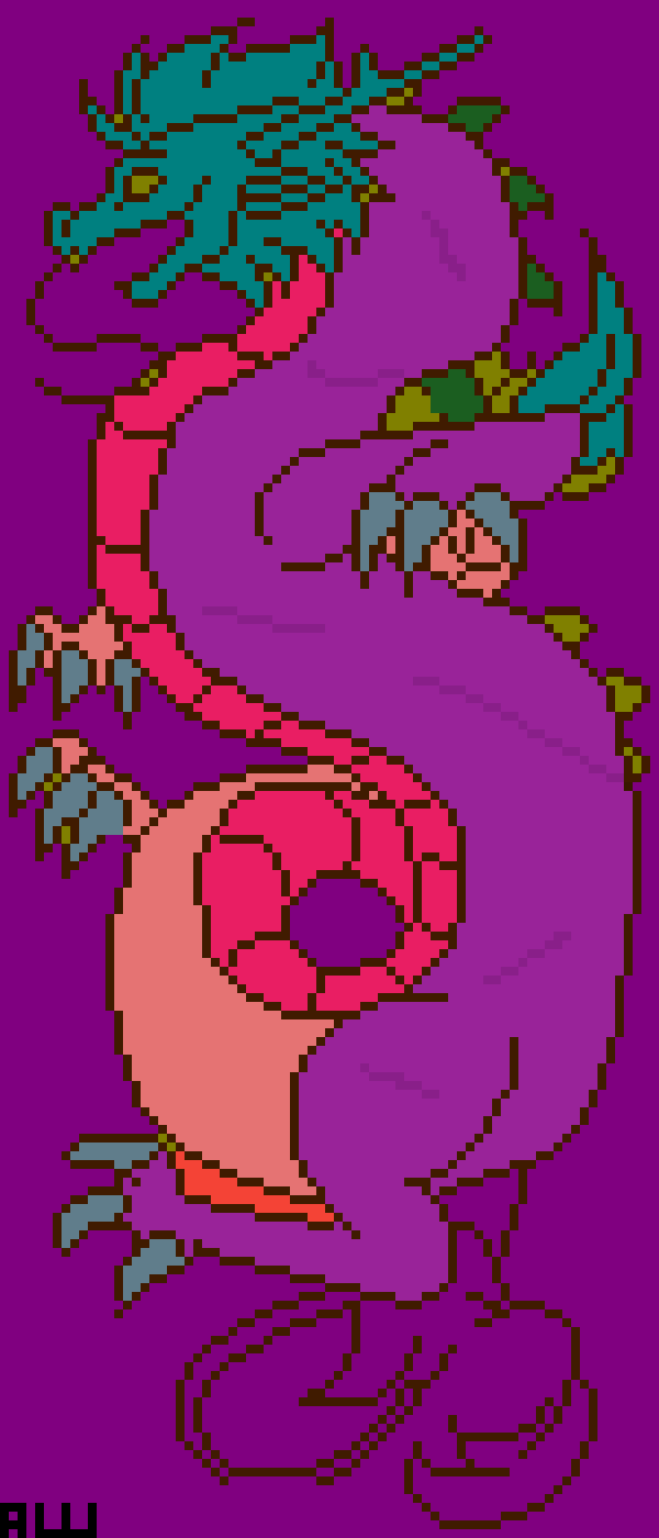 Editing Dragon of the Dead - Free online pixel art drawing tool - Pixilart