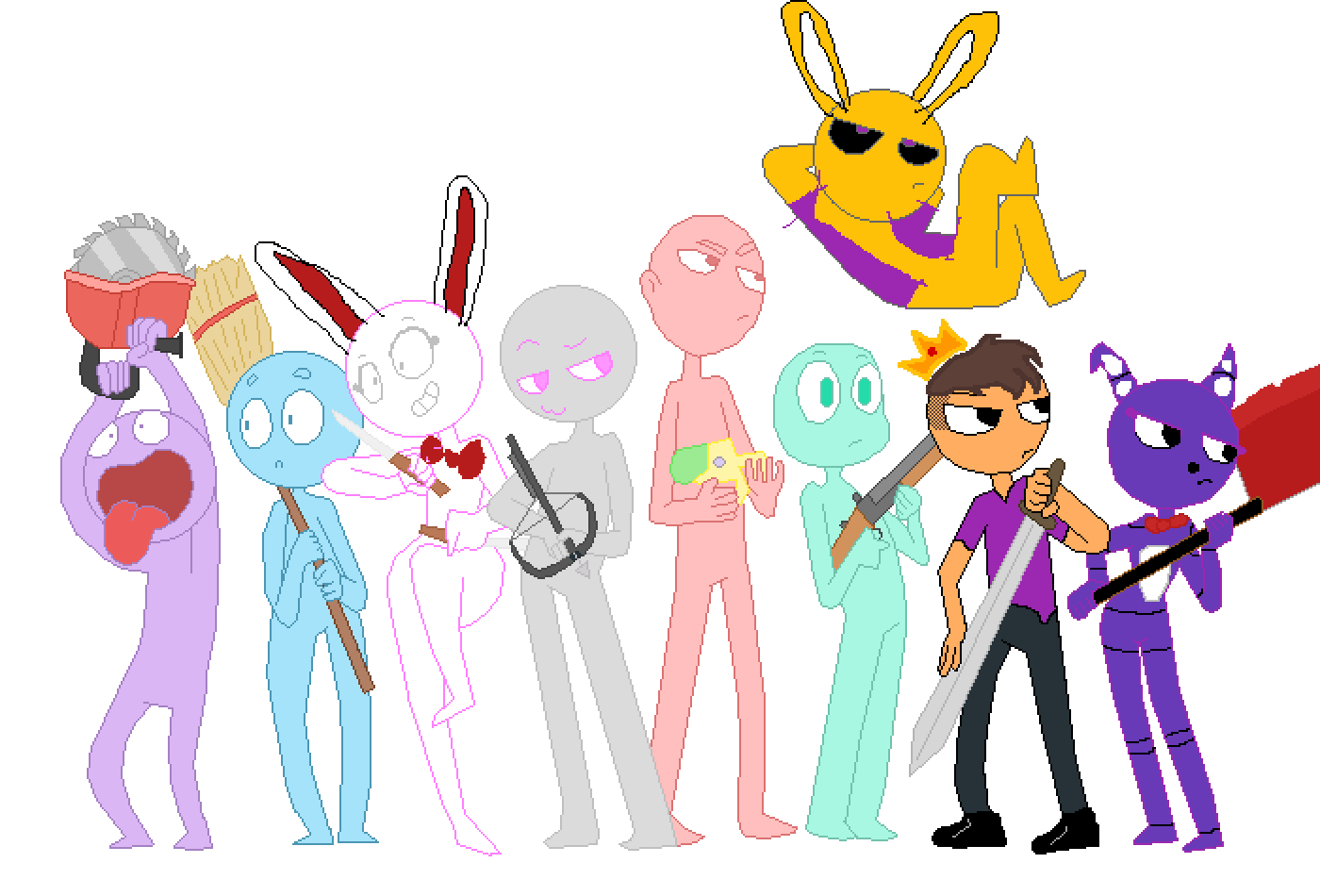 Editing FNAF - Free online pixel art drawing tool - Pixilart