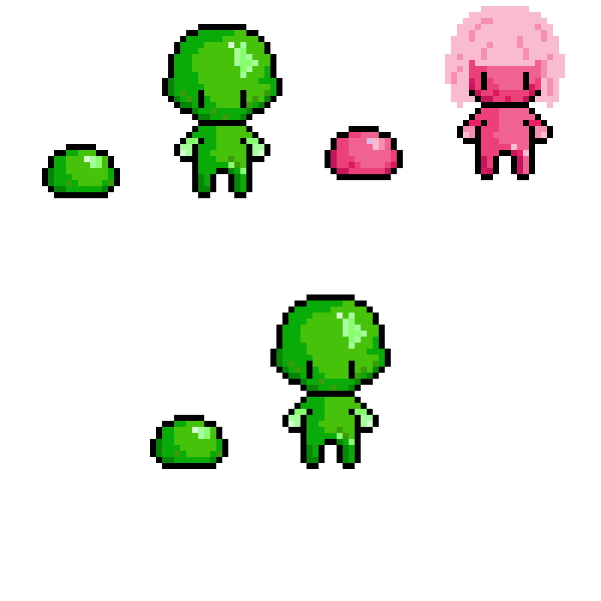 Pixilart - my slime sprites by Plugmug
