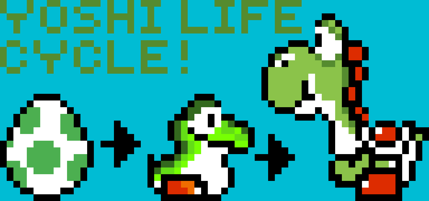 Pixilart - Yoshi Life Cycle by mrenderrules