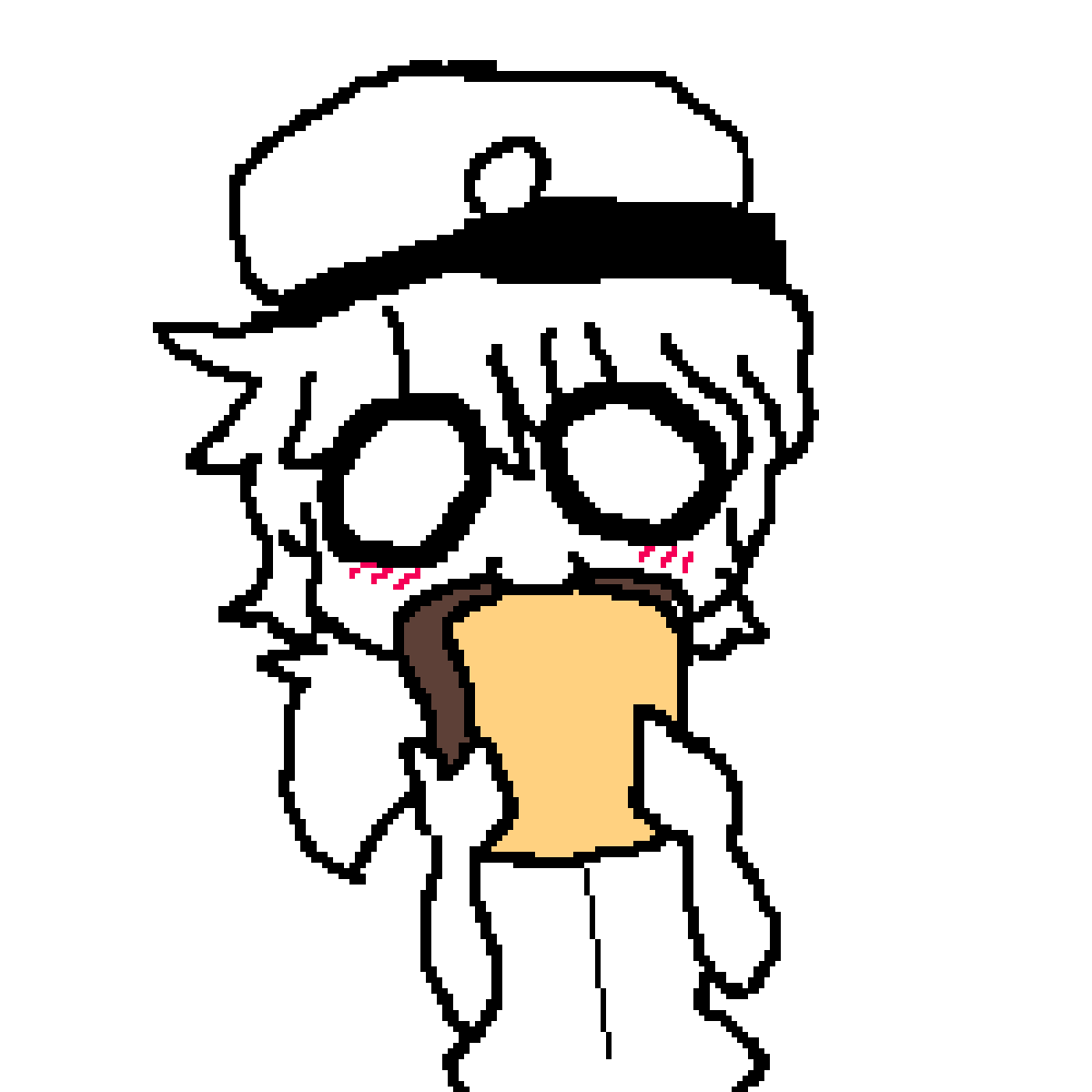 Pixilart - Chibi guy eating toast by ilovezelda2much