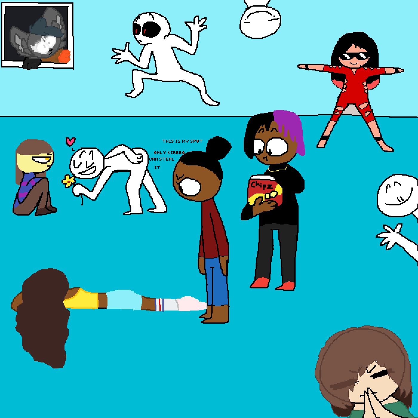 Editing shadow head spotty - Free online pixel art drawing tool - Pixilart