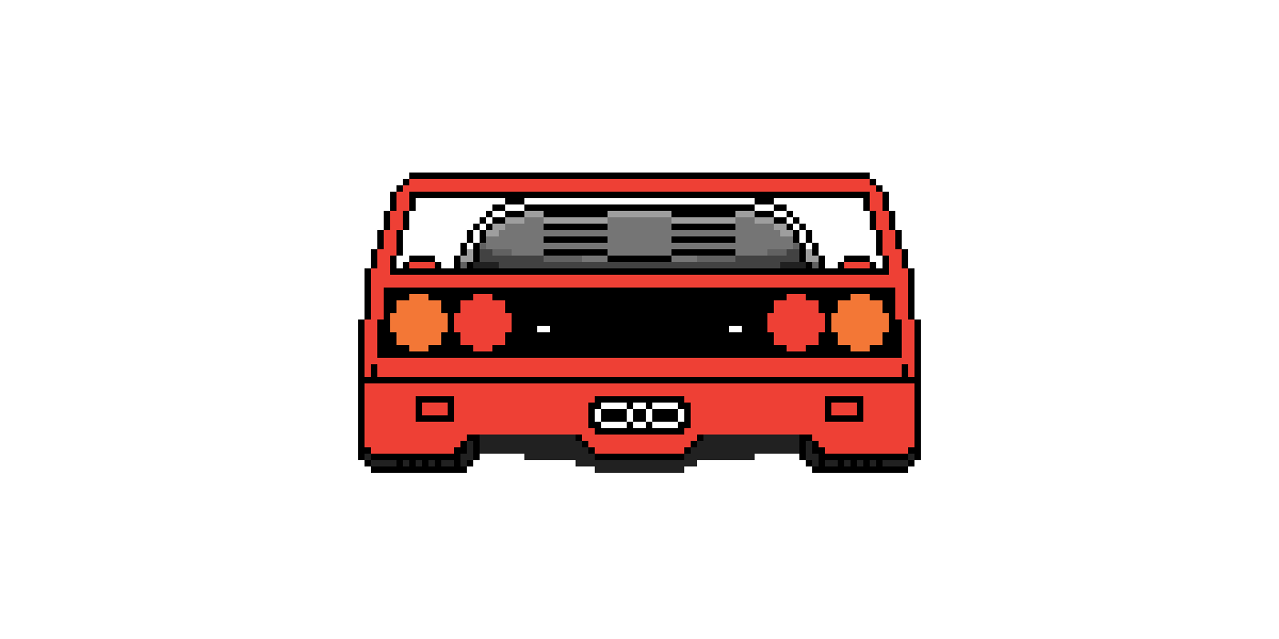 Editing Ferrari F40 - Free online pixel art drawing tool - Pixilart