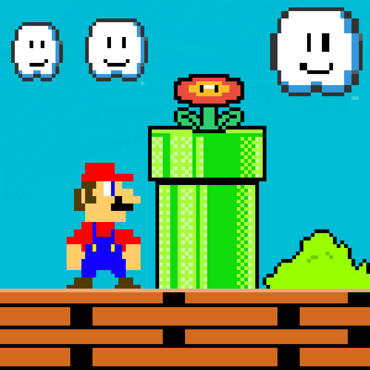 Pixilart - Mario by ProtectNature