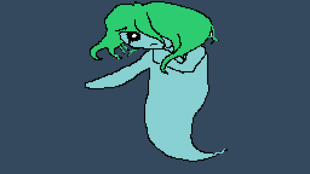 Pixilart - chibi ghost girl by waterdragon