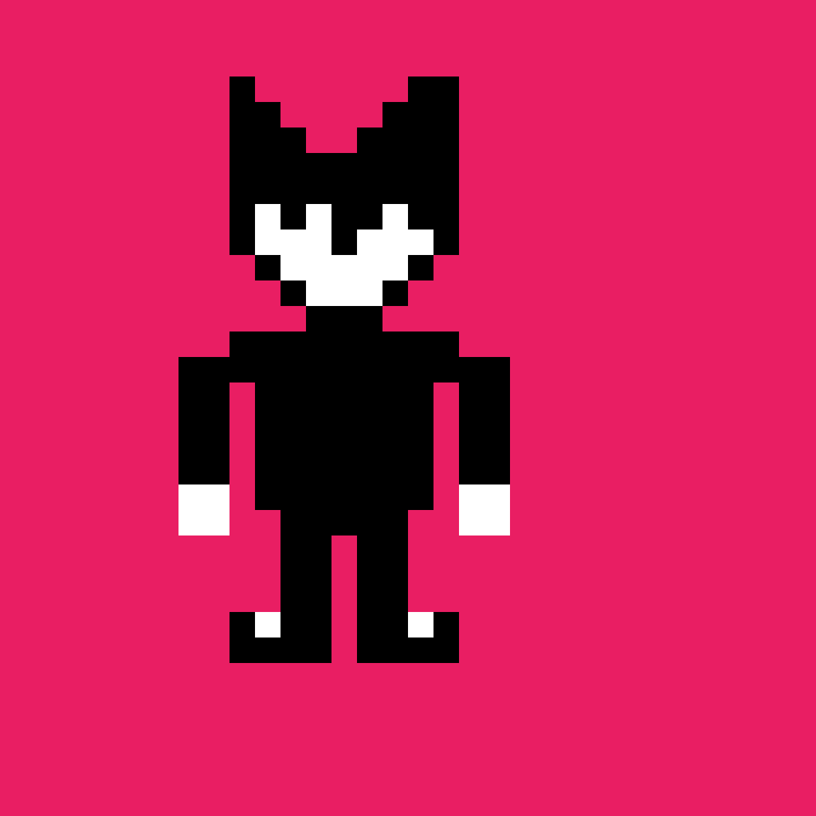 Pixilart - Inky demon pixel bendy by Anonymous