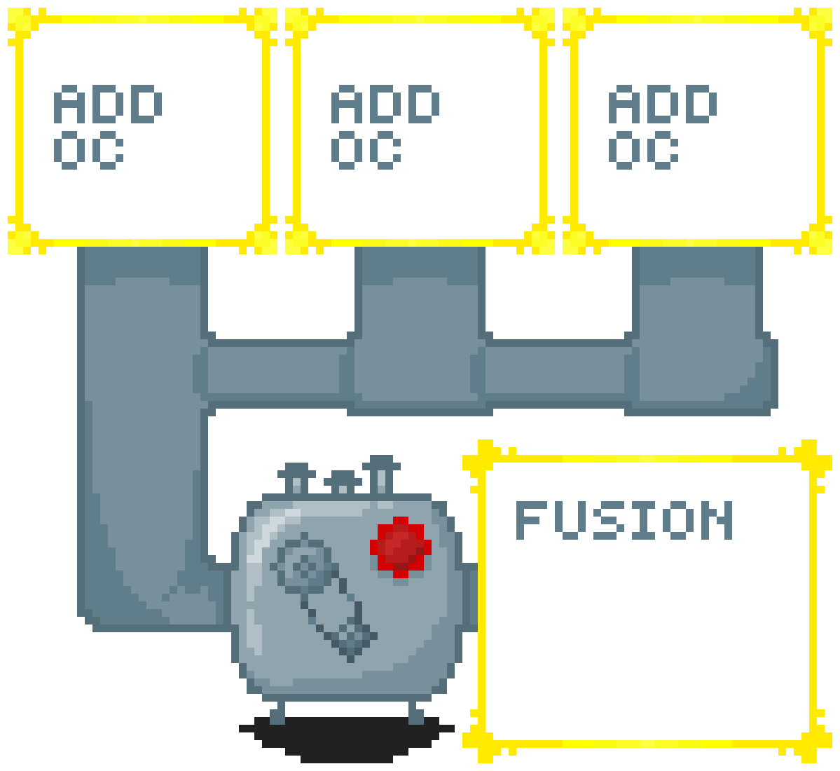 Pixilart - The 3-OC fusion machine! by Dat-Ostrich