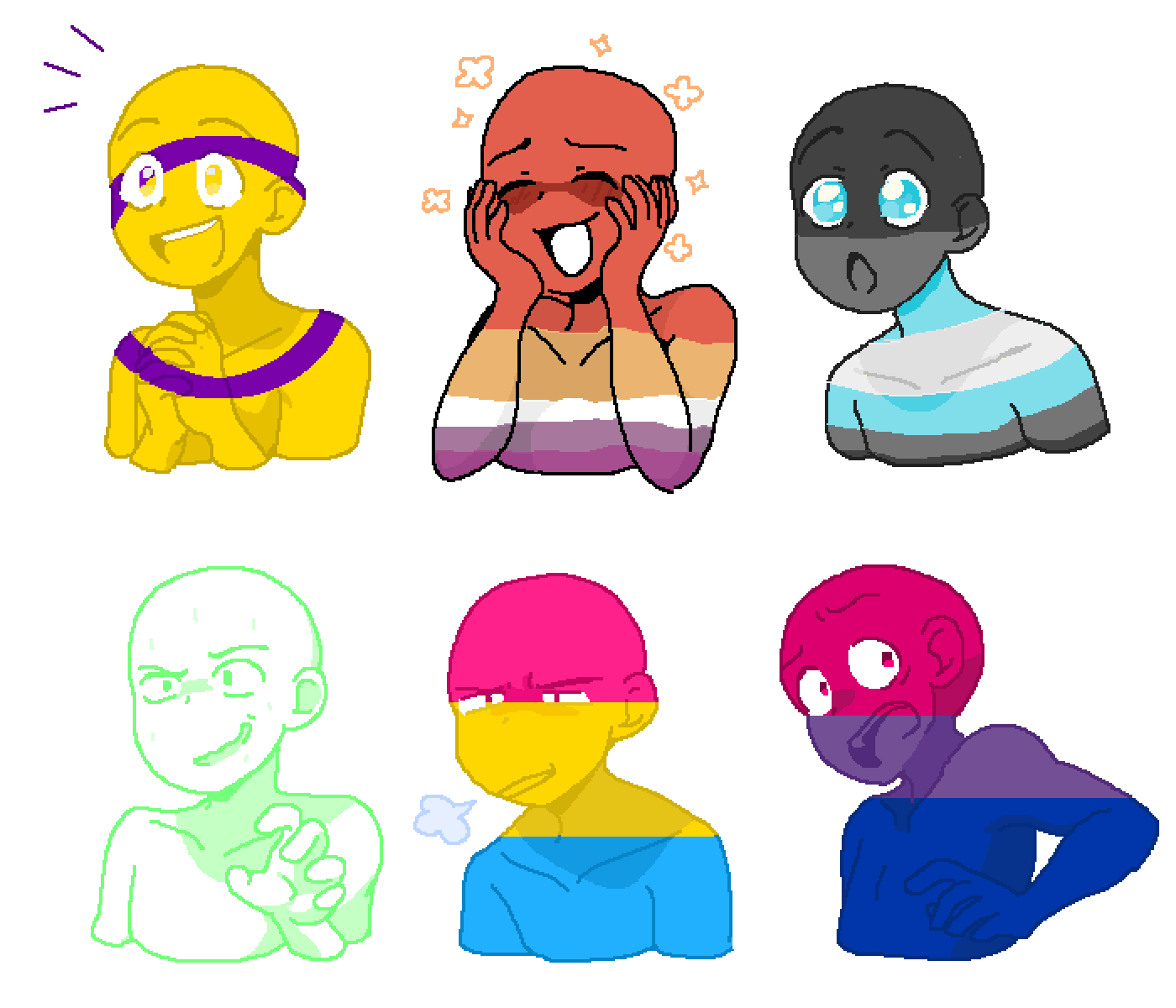 Pixilart - Lgbtqia base by SimpHalo