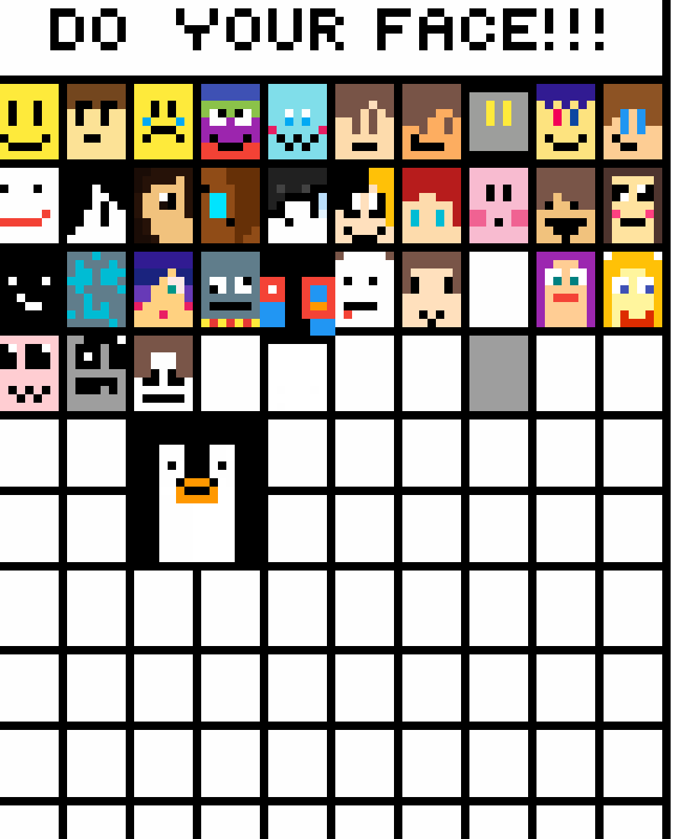 Editing Faces - Free online pixel art drawing tool - Pixilart
