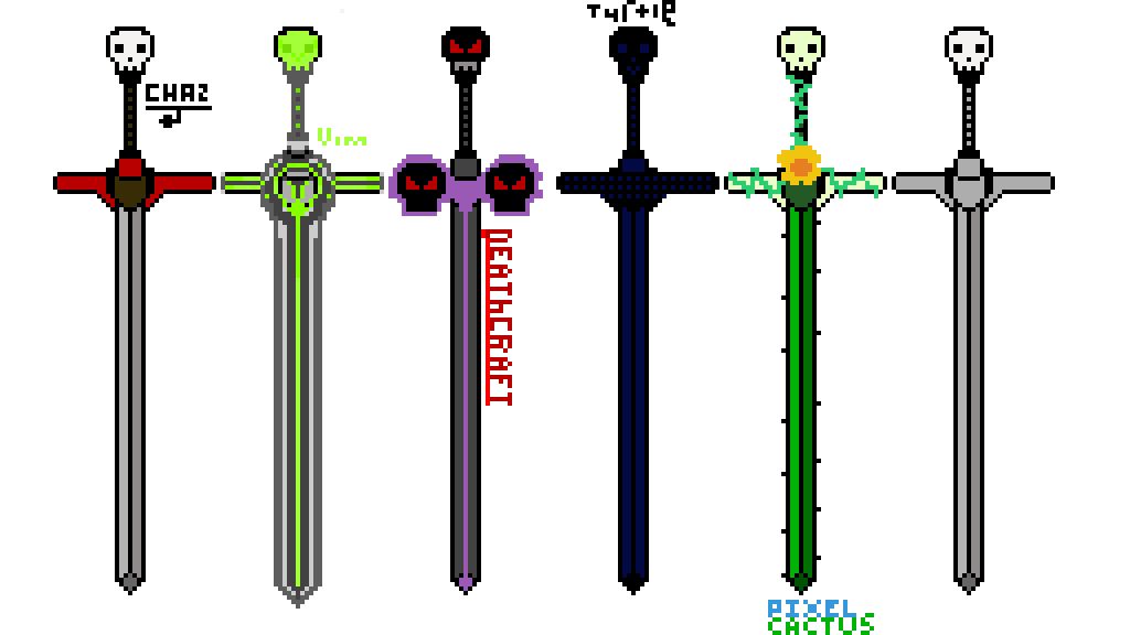 Editing design your own sword - Free online pixel art drawing tool ...