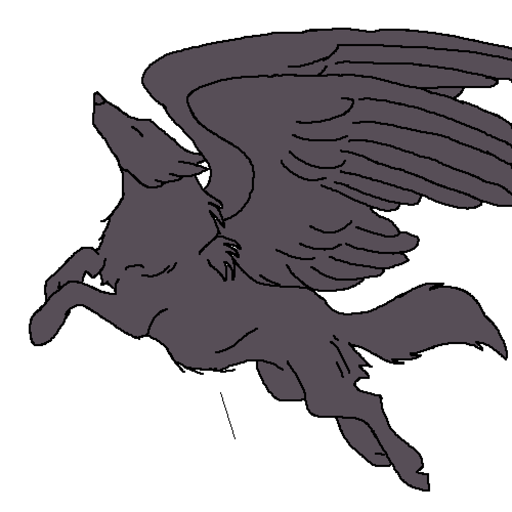 Pixilart - wolf wolf wolf of heaven by CAPTINOTTIES