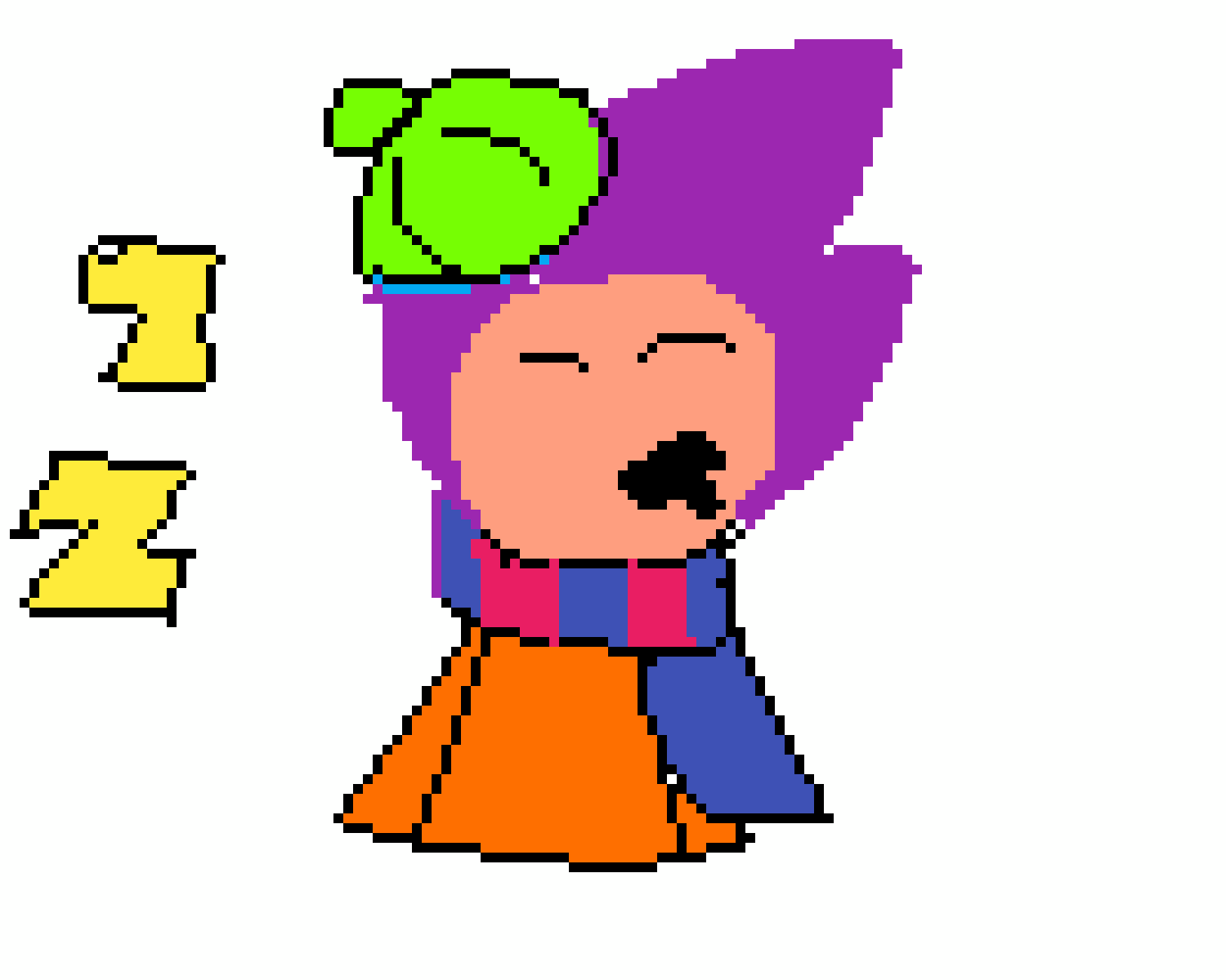 Pixilart - Flipswitch Caden sleeping by OriginalShadowy