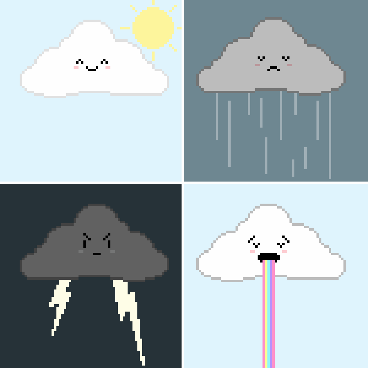 Pixilart - Cloud Moods by Tropical-Cookie