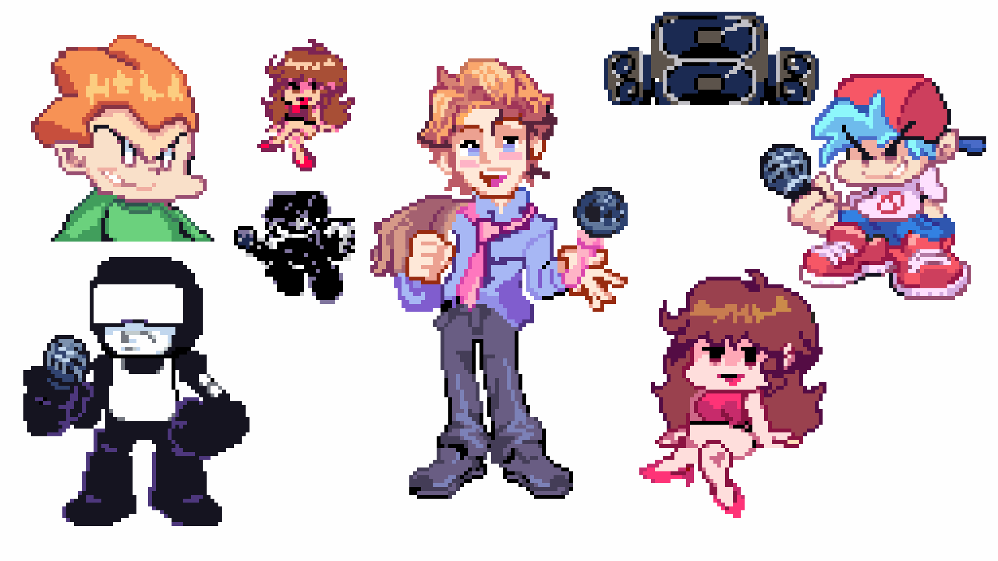Pixilart - ALL MY FNF STAMPS by RAFA-OFFICIAL10