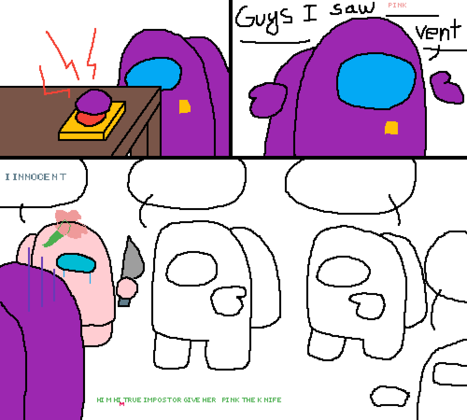 Pixilart - innocent pink sad by michela89