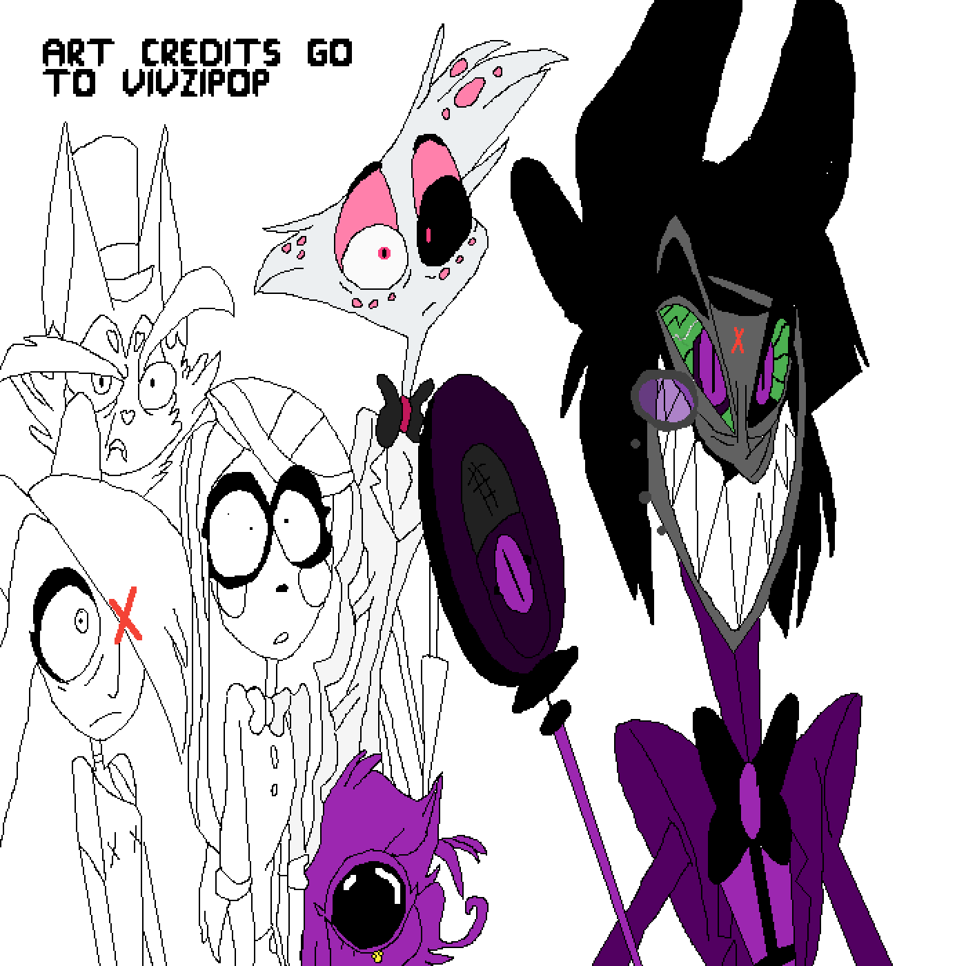 Editing Angel dust - Free online pixel art drawing tool - Pixilart