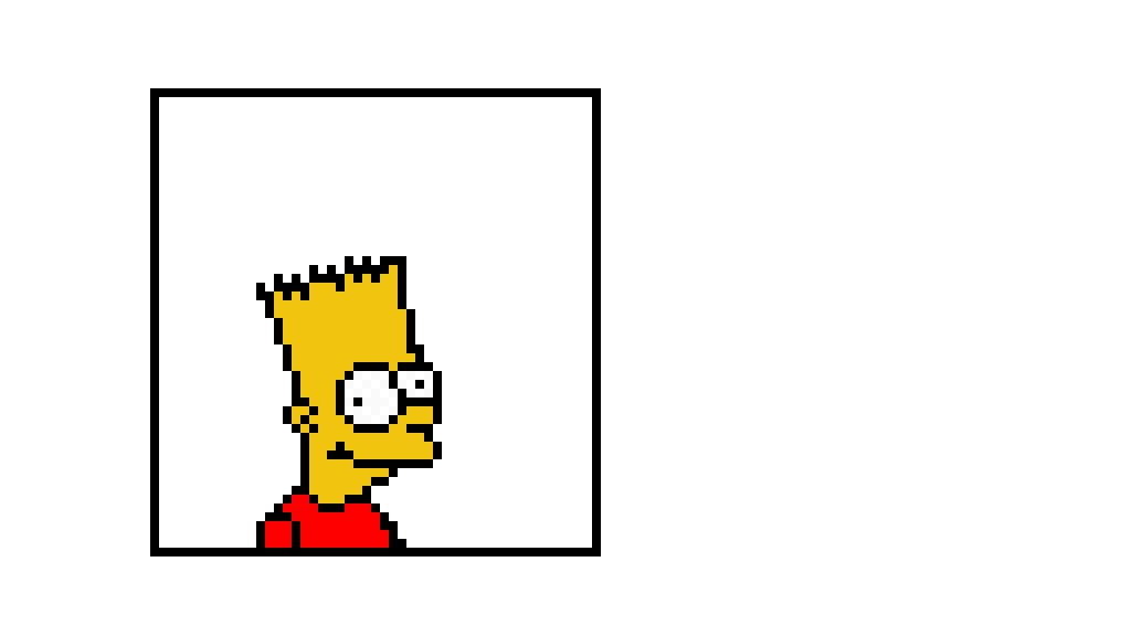 Editing Bart Simson - Free online pixel art drawing tool - Pixilart