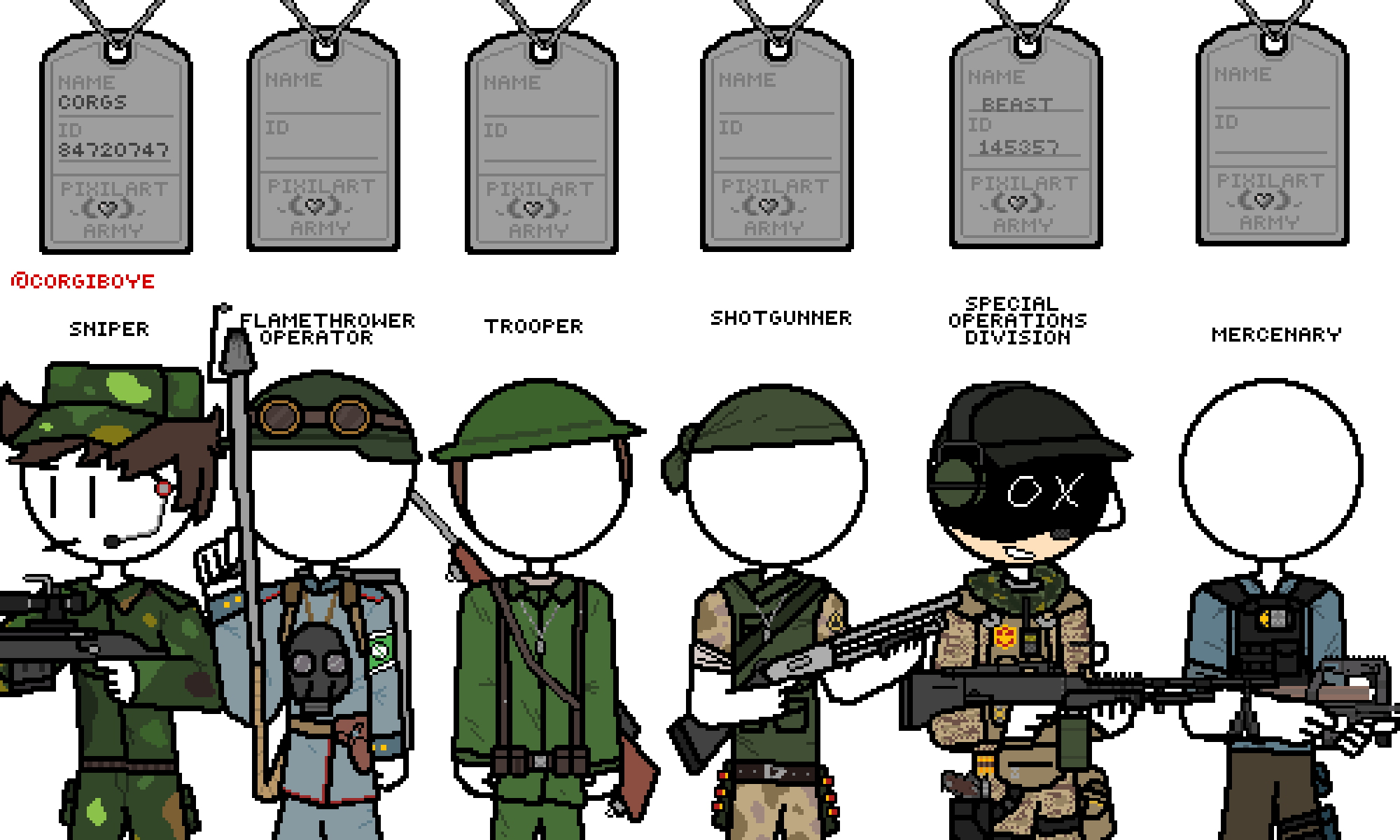 Edición military ranks collab - Herramienta gratuita de dibujo en línea ...