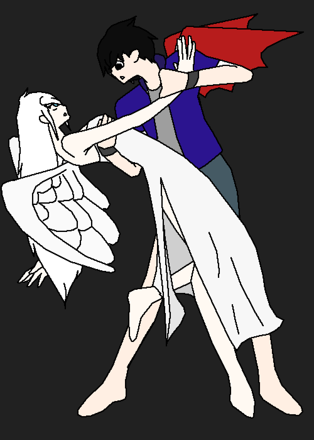 Pixilart - Angel x Demon by FAN-GIRLEY