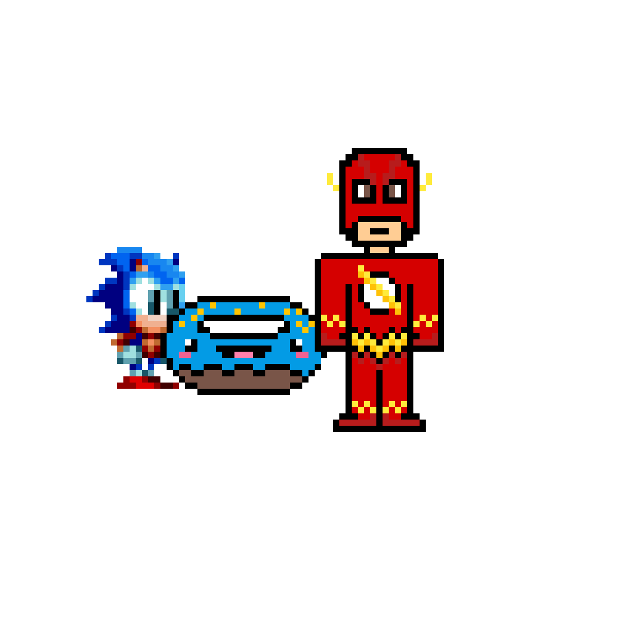 Pixilart - Sonic and flash by yt-deviantart