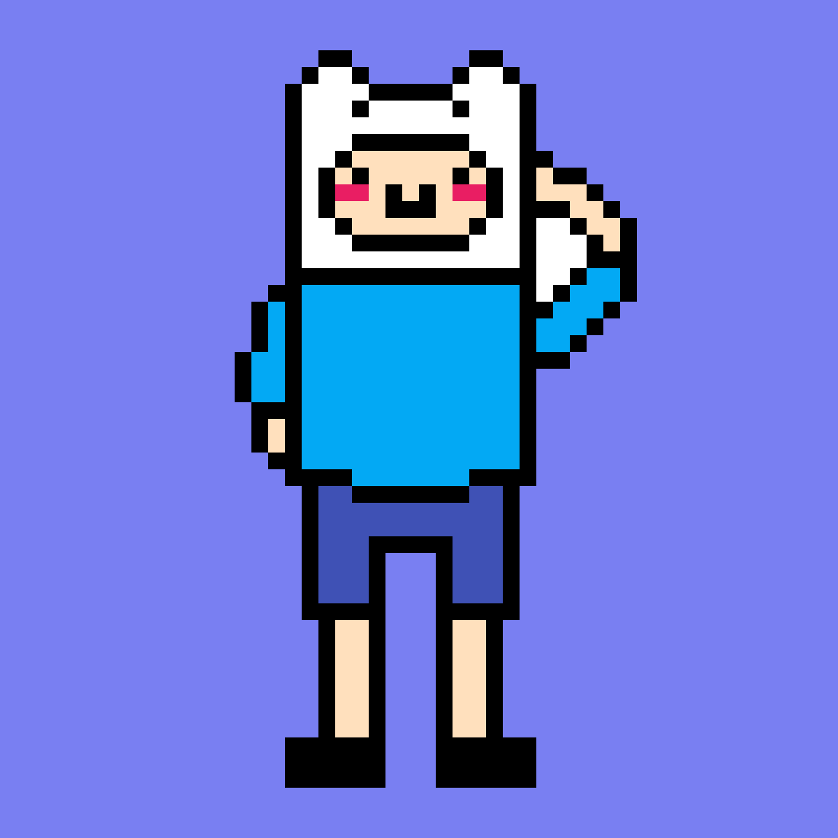 Editing Finn - Free online pixel art drawing tool - Pixilart