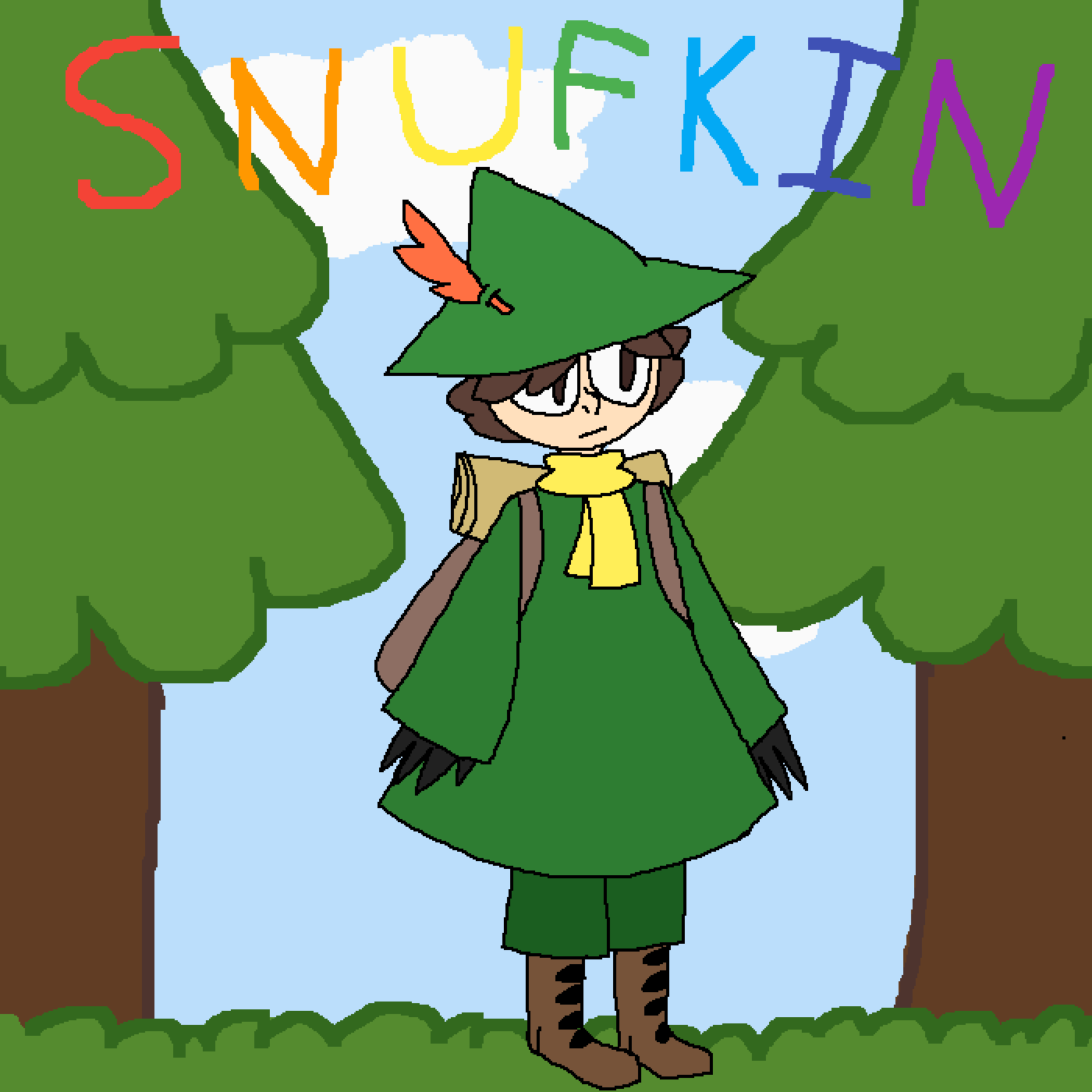 Pixilart - Snufkin by LordoftheElves