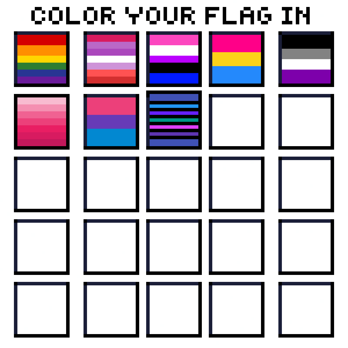 Editing yeet color your flag - Free online pixel art drawing tool ...