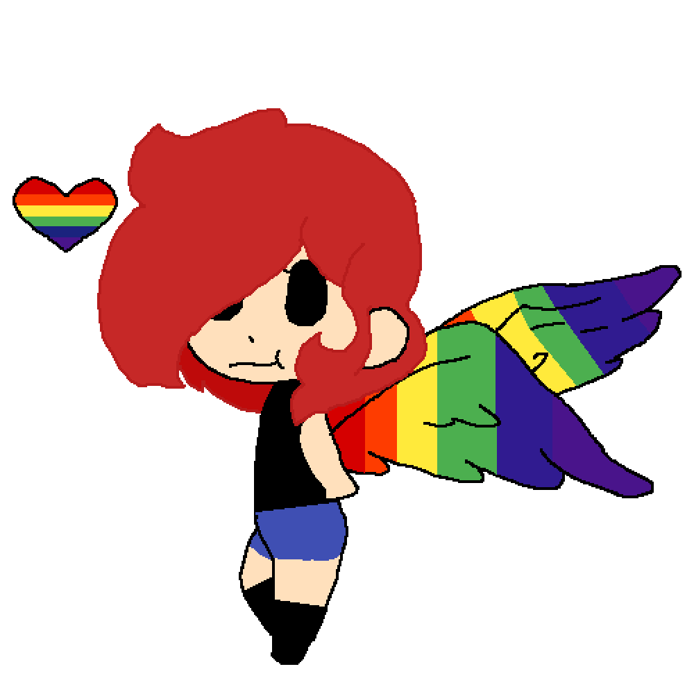 Pixilart - the wip of my 30 follower pride month animation!! by red-draws