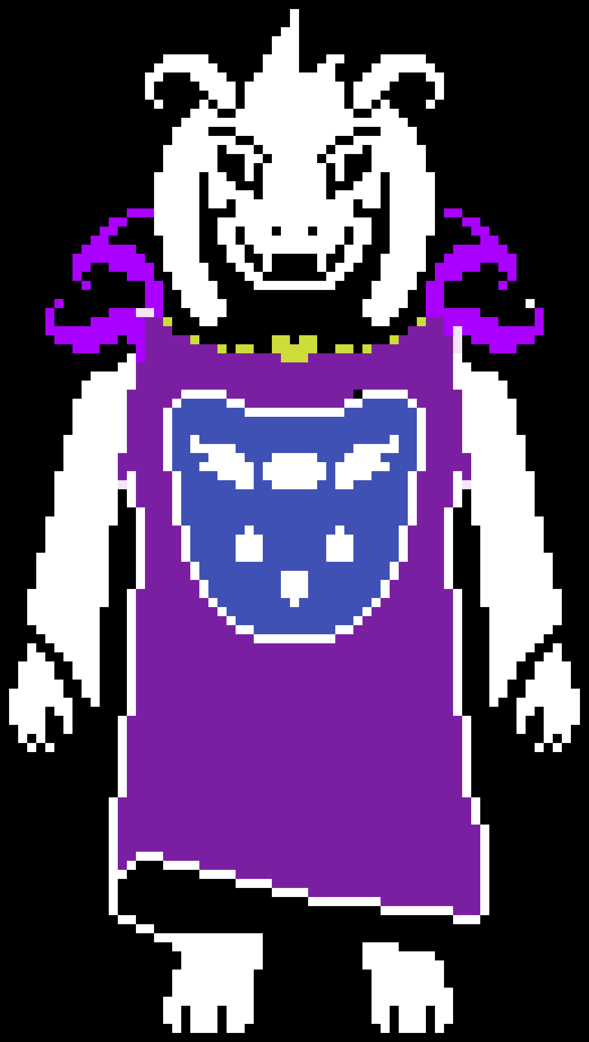 Pixilart - asriel colored sprite by dj-mxtias