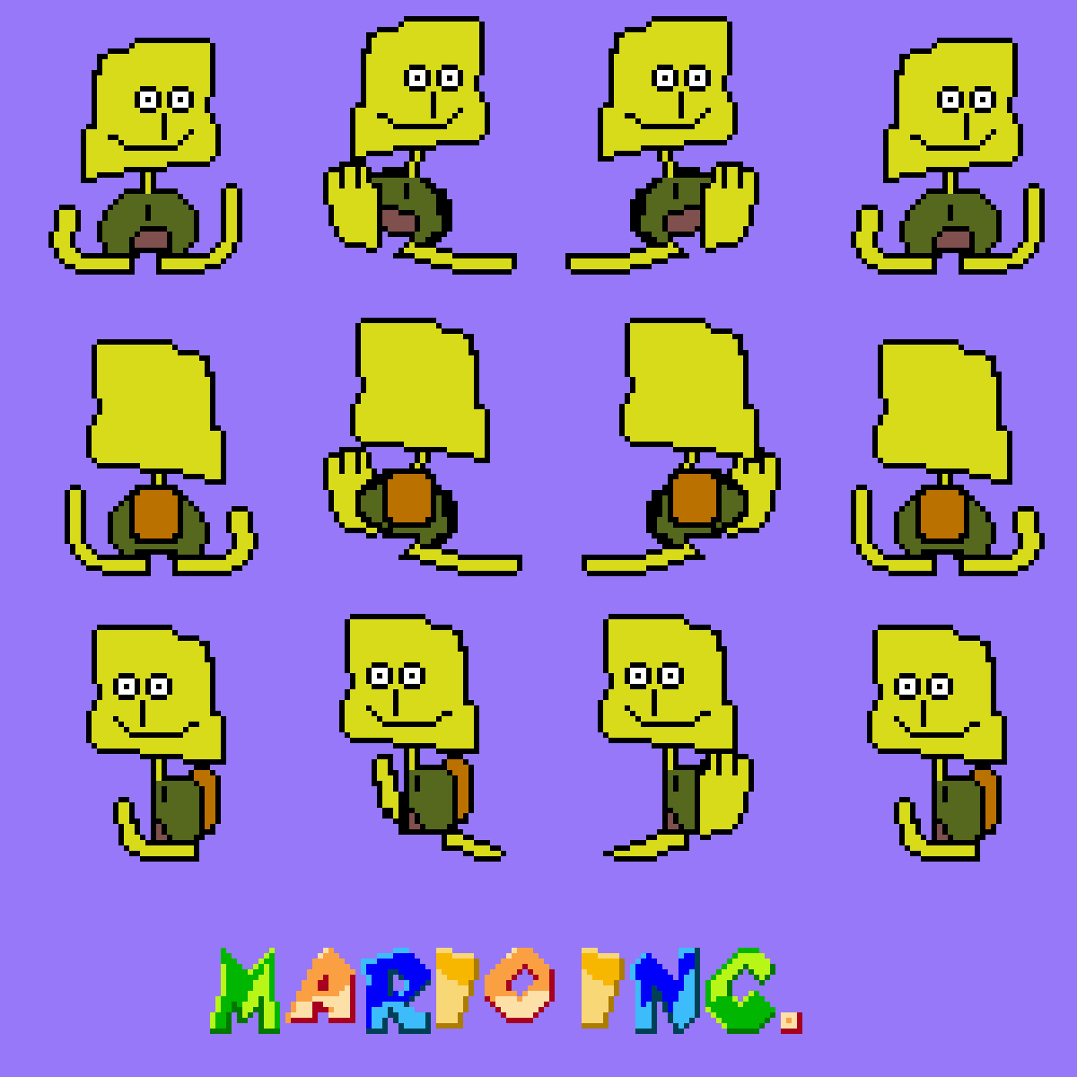 Pixilart - Pickle Chin Sprites by The-Mario-Guy