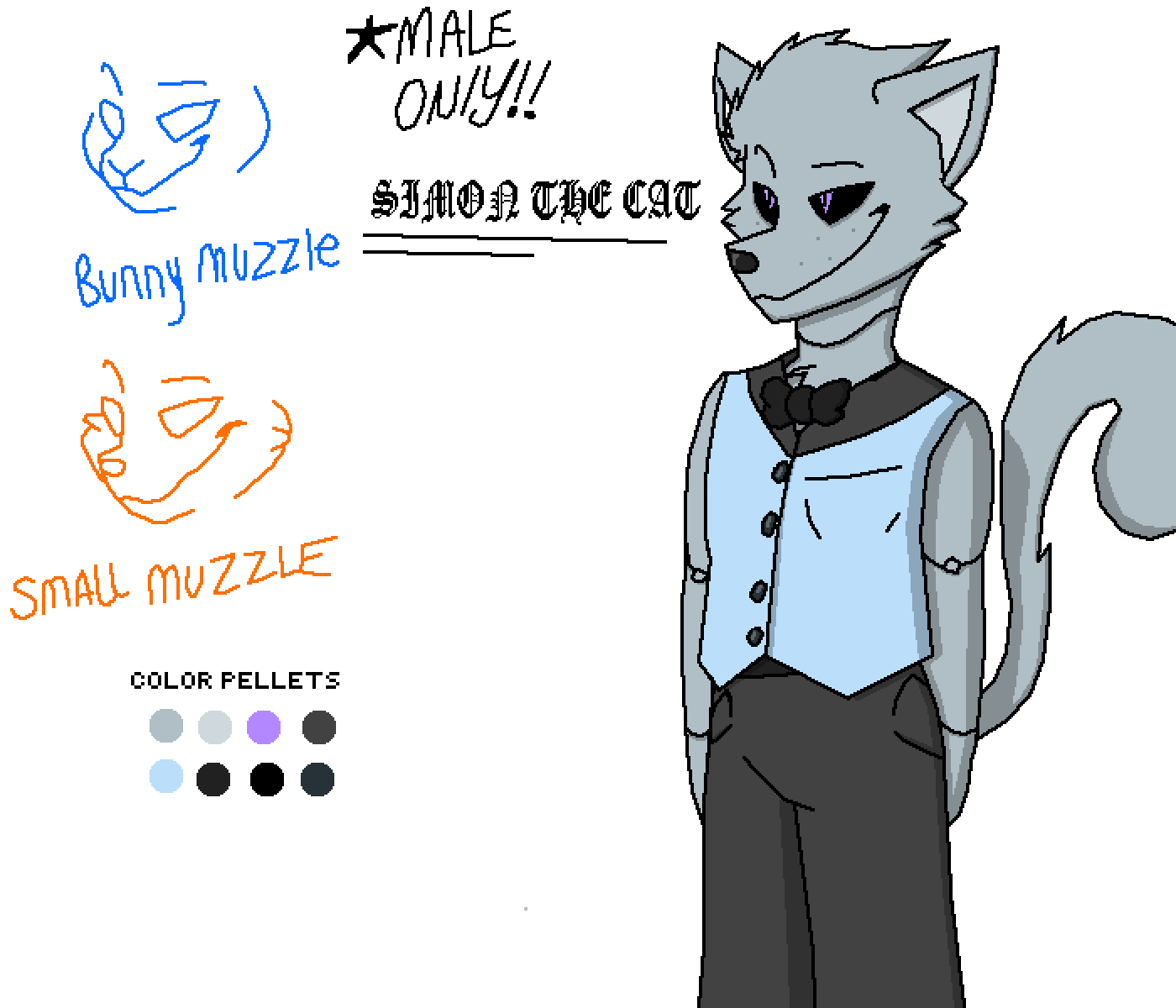 Pixilart - Simon the Cat by Simple-drawer