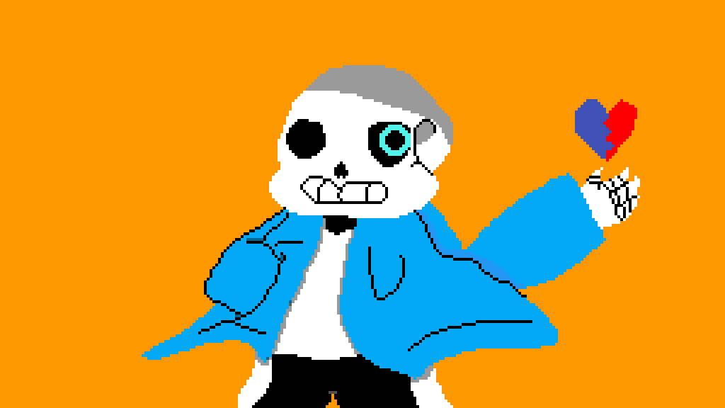 Pixilart - Sans from Undertale by PuppyPop5