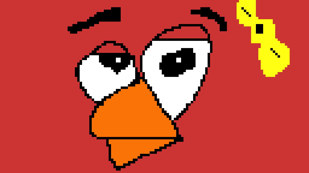 Editing Angry bird girl - Free online pixel art drawing tool - Pixilart