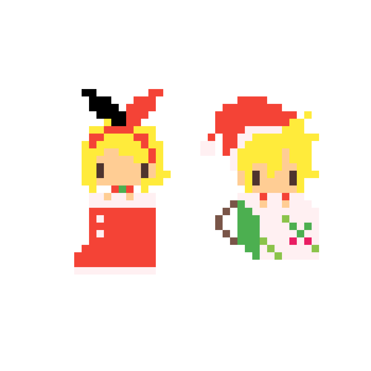 Pixilart - Vocaloid Christmas Rin Le by Lampis