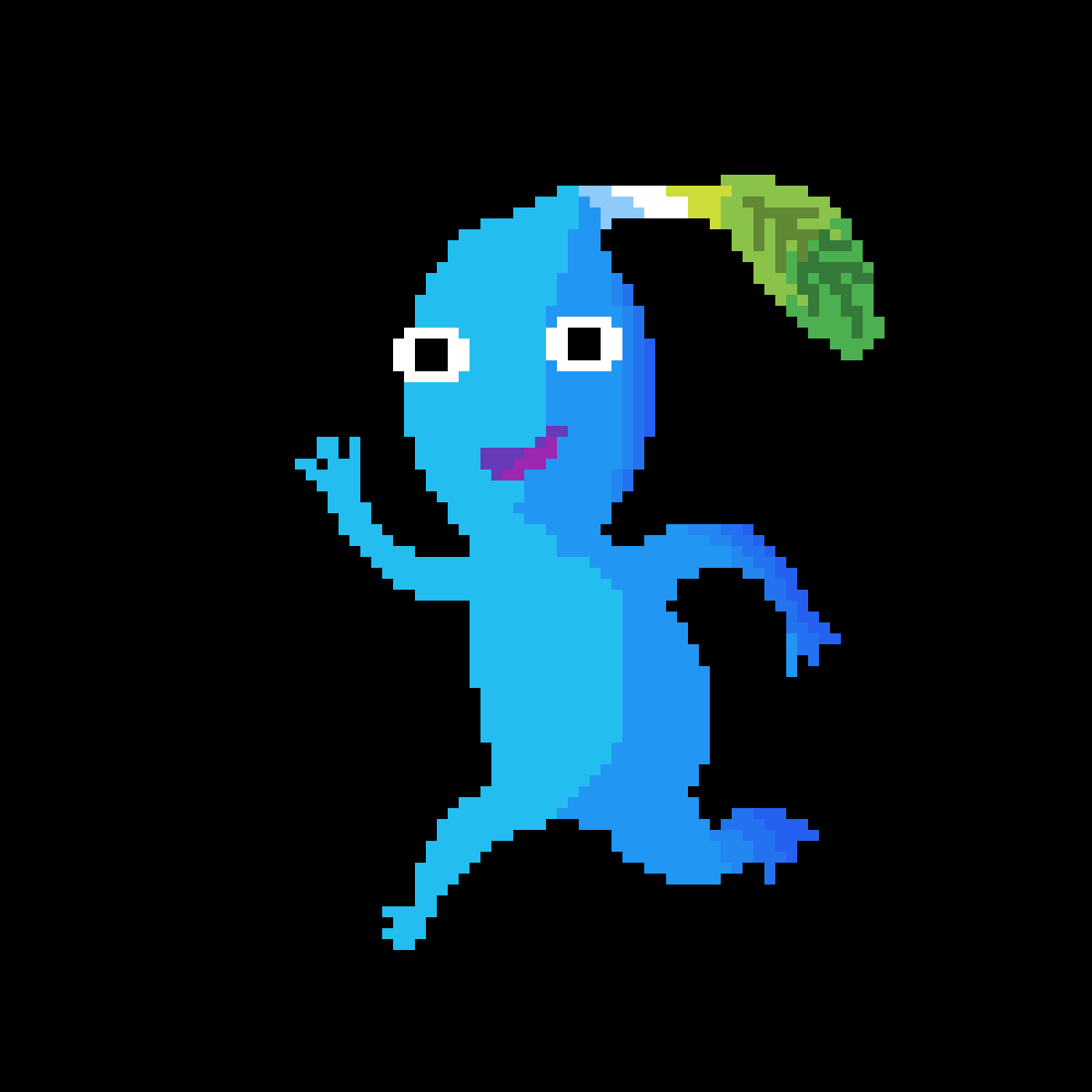 Pixilart - Blue Pikmin by Chadd