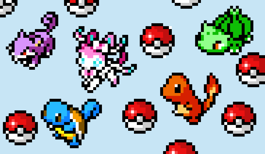 Editing Pokemon Wallpaper - Free online pixel art drawing tool - Pixilart